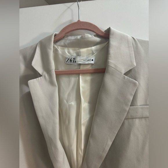 Zara | Jackets & Coats | Nwt Zara Oversized Flowy Blazer | Poshmark